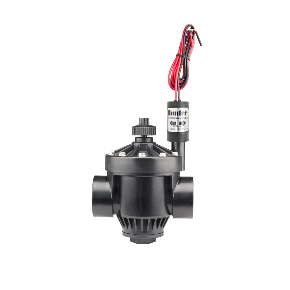 Hunter - PGV-151-DC - 1-1/2'' 9V DC Globe/Angle Valve w/ Flow Control ...