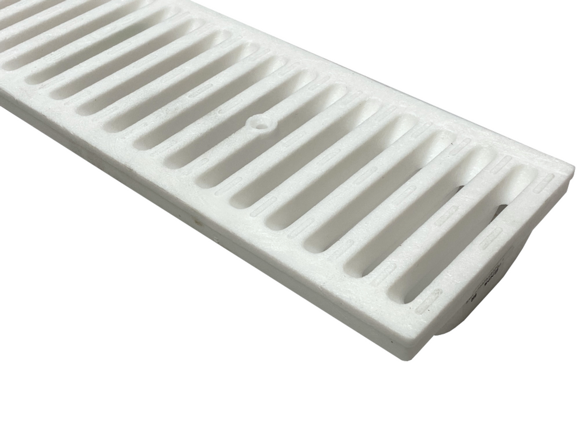 NDS 660 2' Dura Slope Plastic Channel Grate White | Channel Drains ...